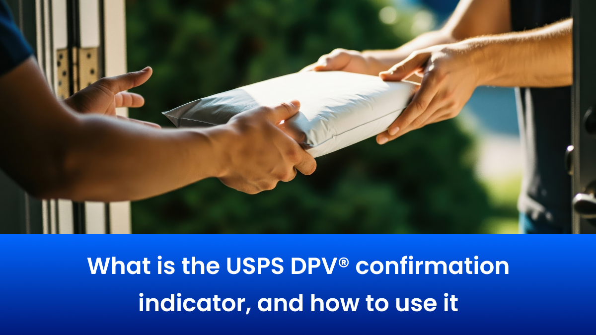 What is the USPS DPV® confirmation indicator, and how to use it