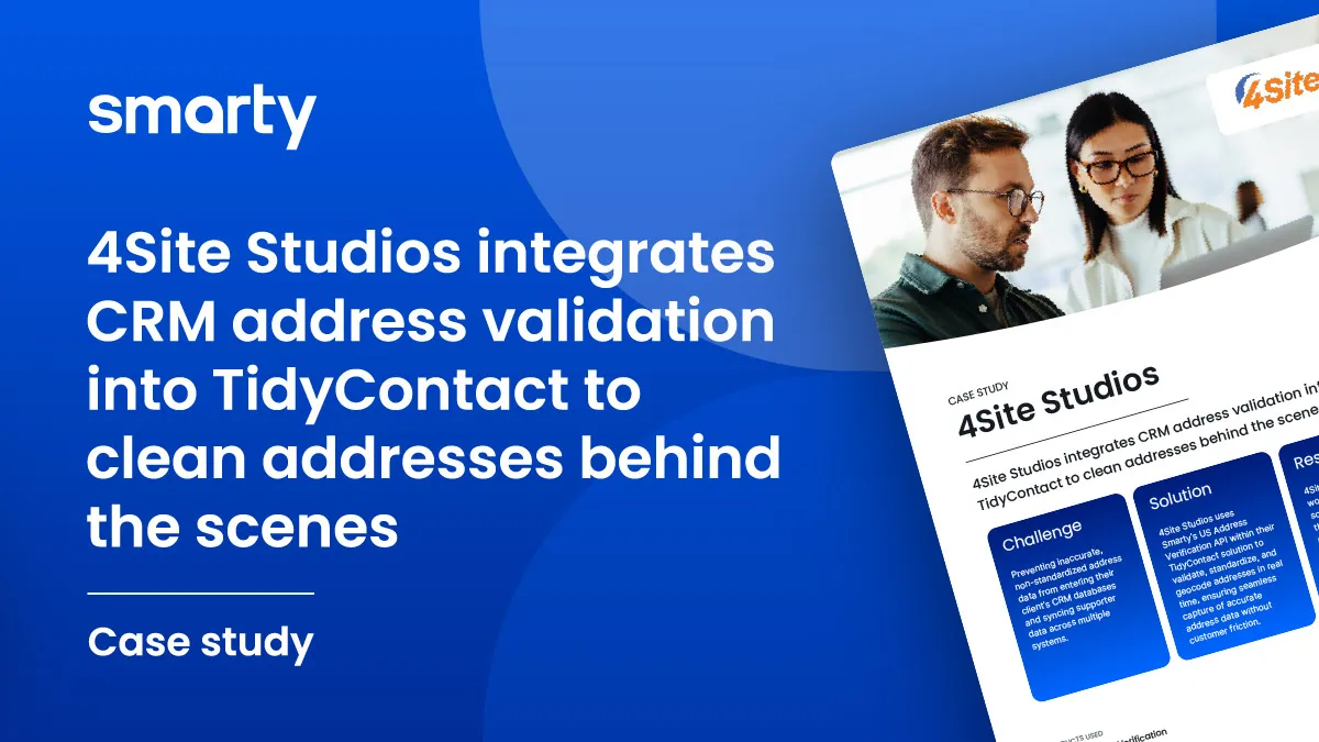 CRM address validation case study - 4Site Studios