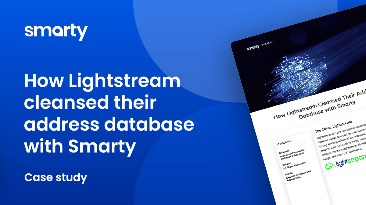 Lightstream address database cleansing case study