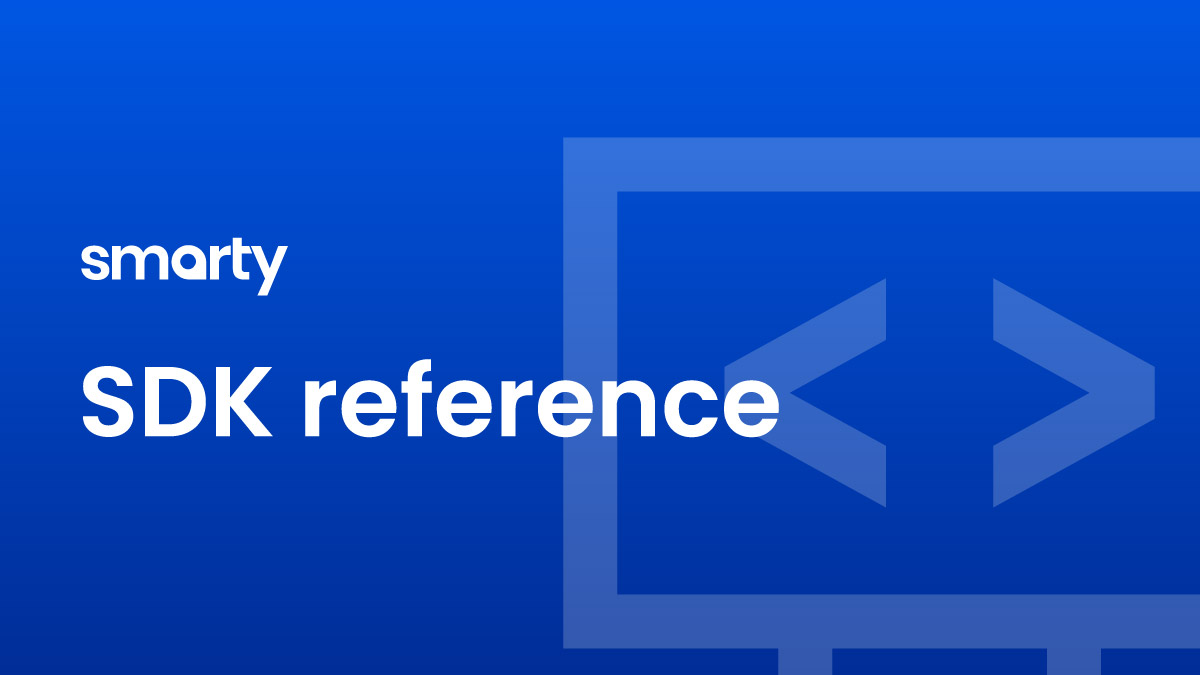 SDK reference - Smarty