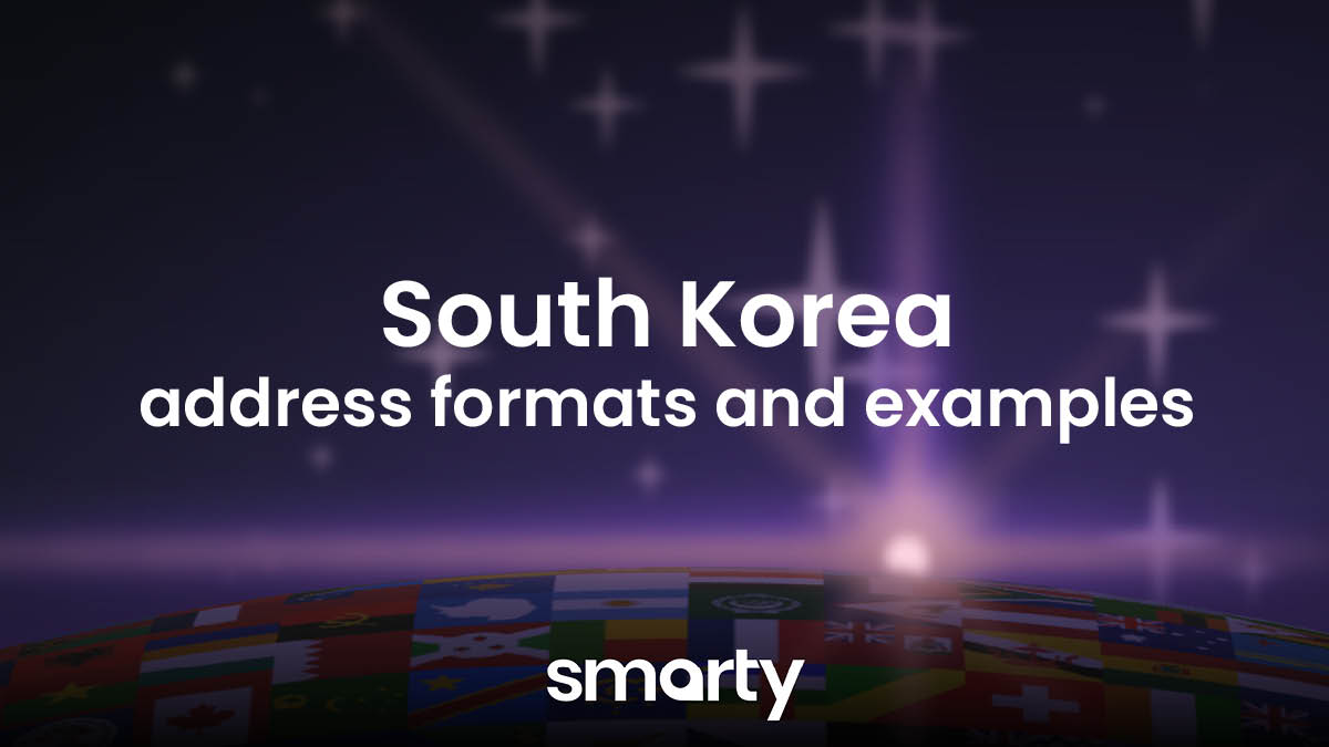 South Korea address format & Korean mailing address examples