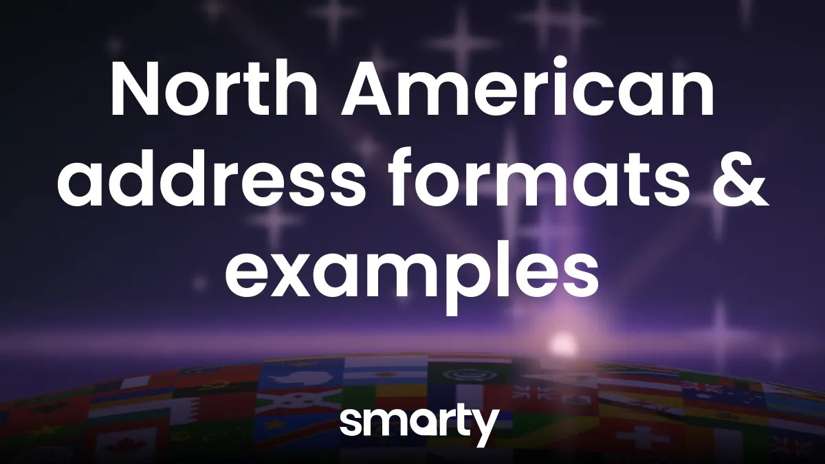 North America address format & North American mailing address examples