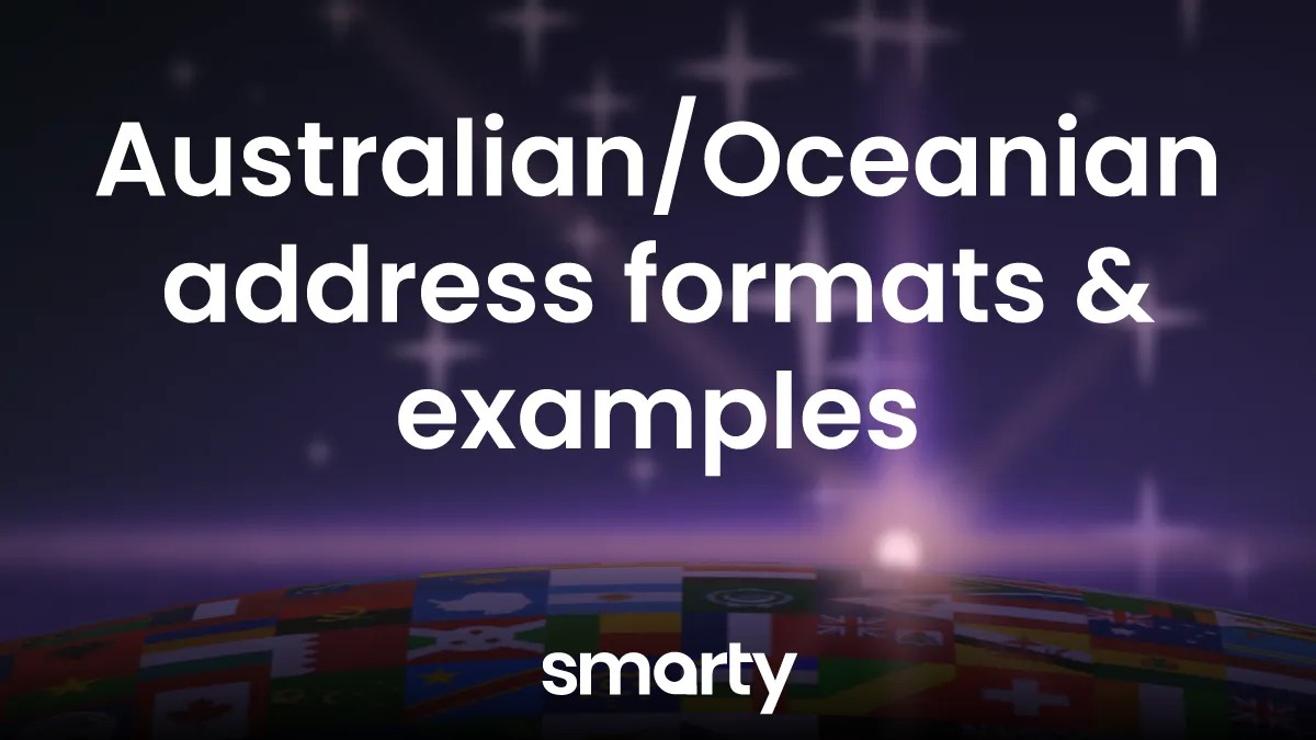 Oceania address format & Oceanian mailing address examples